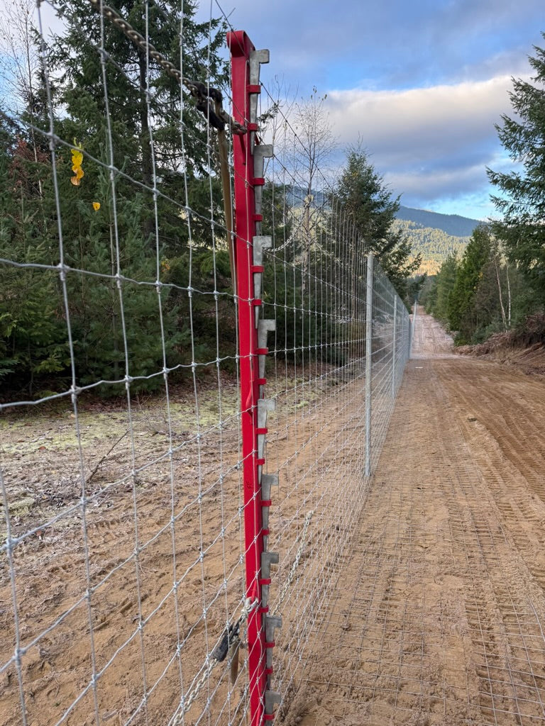 Stretcher Bar Woven Wire Mesh Fence – FenceFast Ltd.