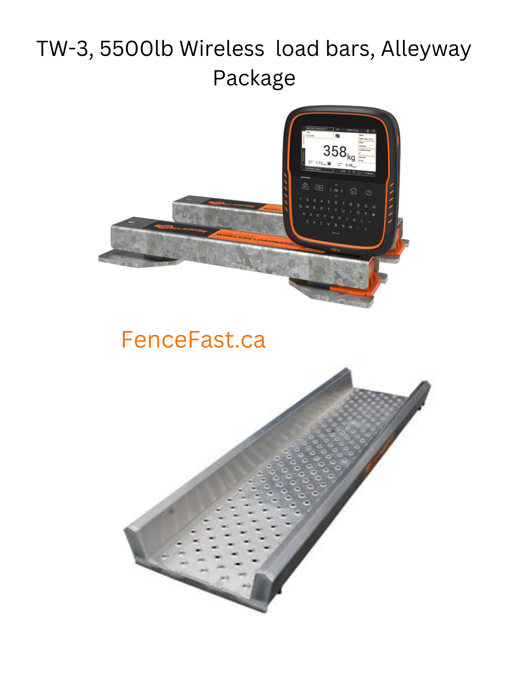 Gallagher TW-3, Wireless 5500 lb load bars, Alleyway Package ...