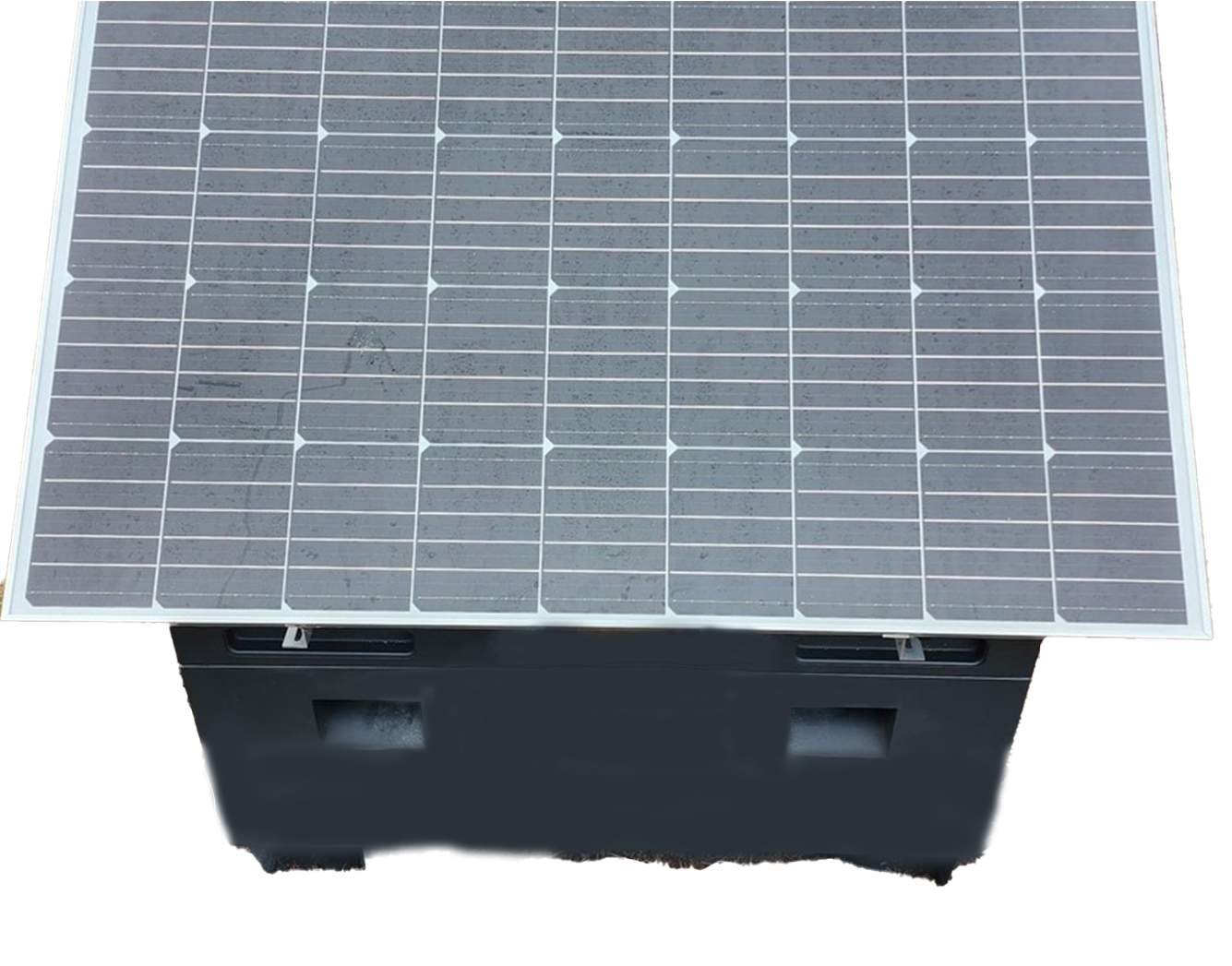Energizer Security Box with mounted solar panel – FenceFast Ltd.