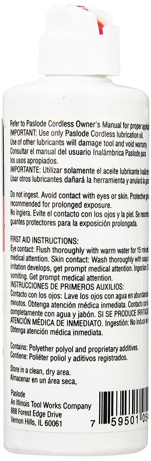 Paslode Stockade Ramset Cordless Tool Lubrication Oil (4 oz ...