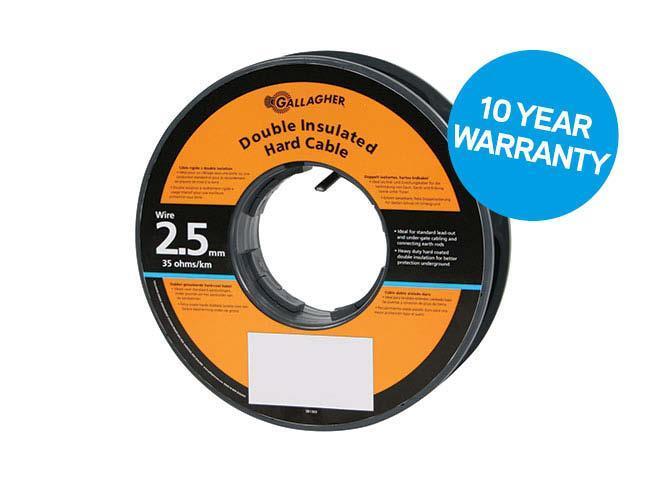 Gallagher 2.5mm Double Insulated Hard Cable – FenceFast Ltd.