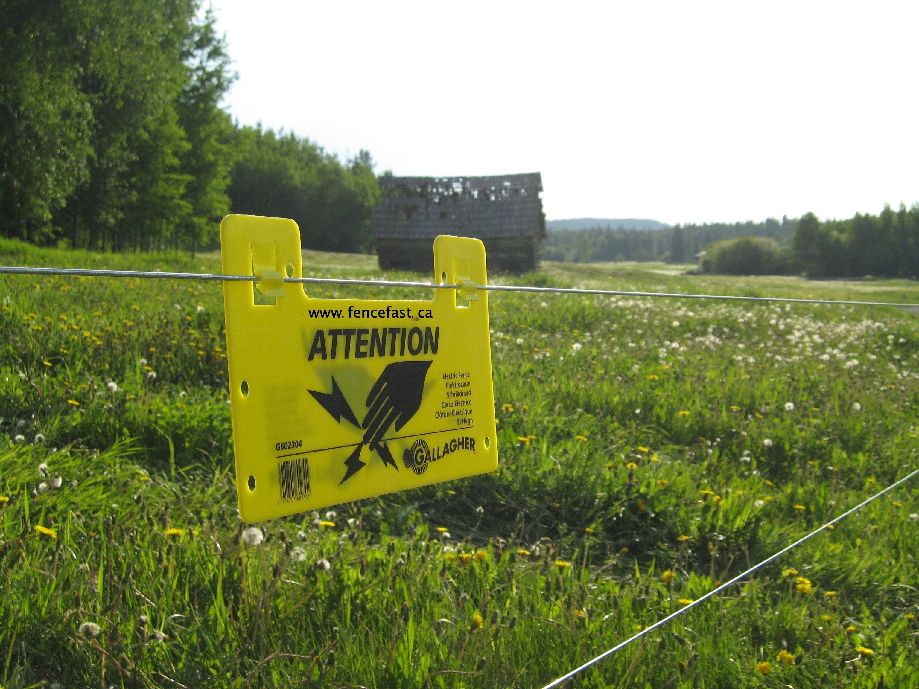 Gallagher Electric Fence Warning Sign – FenceFast Ltd.